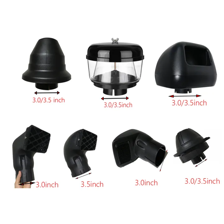 Auto Universal Snorkel Inlet Head 3"Inch 3.5"inch for all Off Road ...