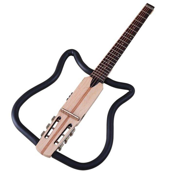 New Headless Foldable Electric Acoustic Guitar Portable 34 Inch Travel ...