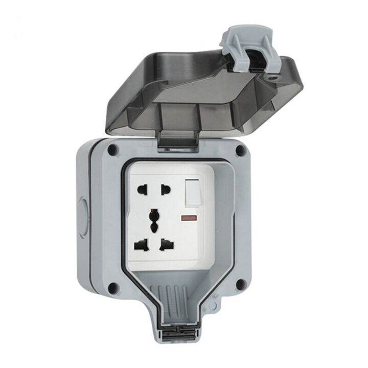 【Fast Delivery】IP66 Weatherproof Waterproof Outdoor Wall Socket 13A ...