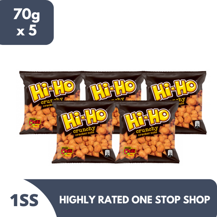 HiHo Crunchy Cracker Nuts Sweet Chili 70g x 5 | Lazada PH