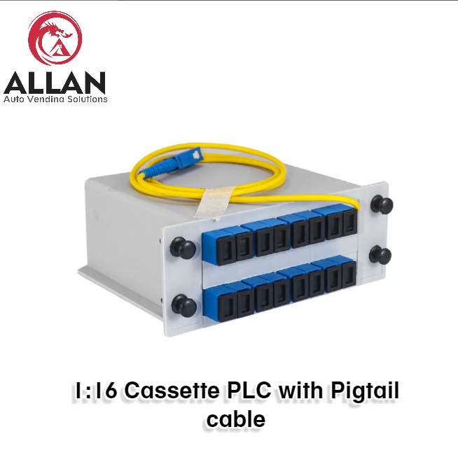 Allan 1:16 Cassette PLC Fiber Optic Box Type with Cable Pigtail UPC ...