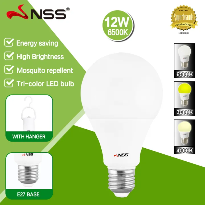 Nss Tri-color LED Bulb 12W, Daylight / Cool light / Warm light 3 in 1 ...