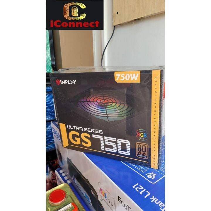 INPLAY GS750 ULTRA RATED 750W POWER SUPPLY // RGB 80PLUS BRONZE | Lazada PH