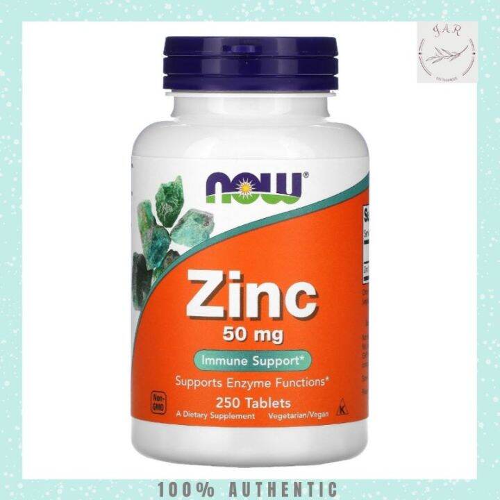 Now Foods, Zinc, 50mg, 250 Tablets *100% Authentic* | Lazada PH