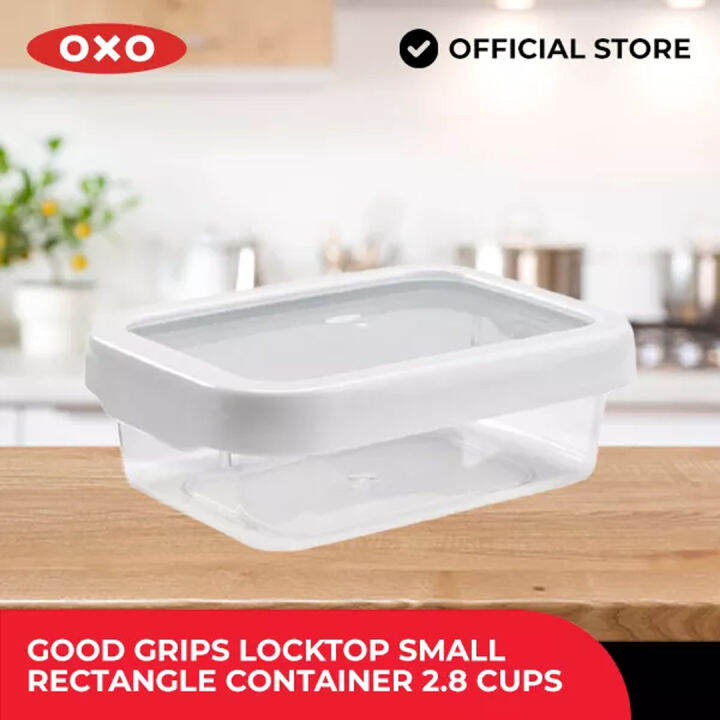OXO Houseware Good Grips Locktop Rectangle Container - 2.8 Cups (Microwaveable Safe & BPA-Free ...