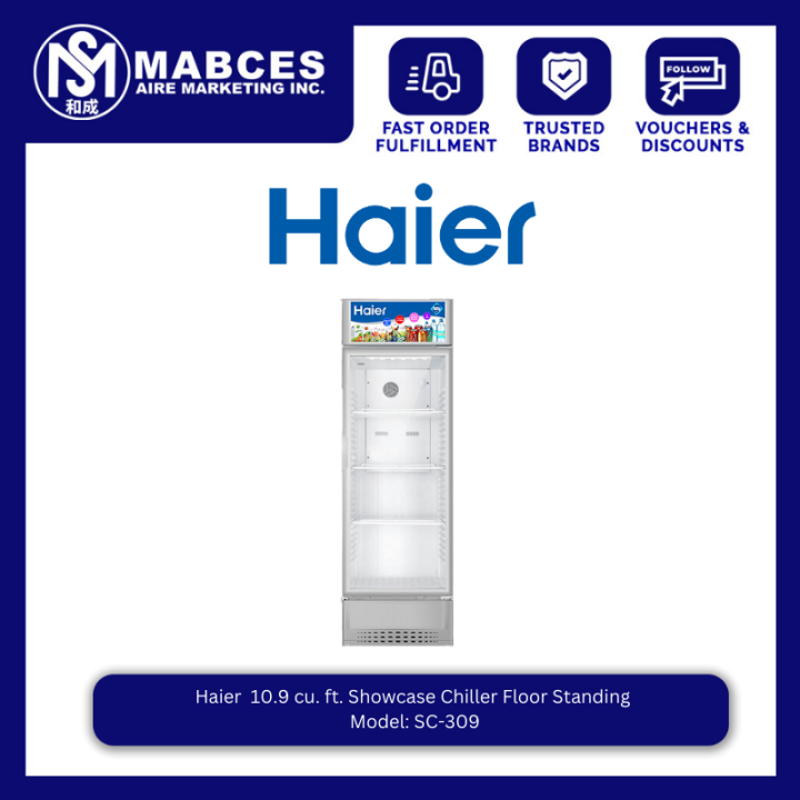 Haier 10.9 cu. ft. Showcase Chiller Floor Standing SC-309 | Lazada PH