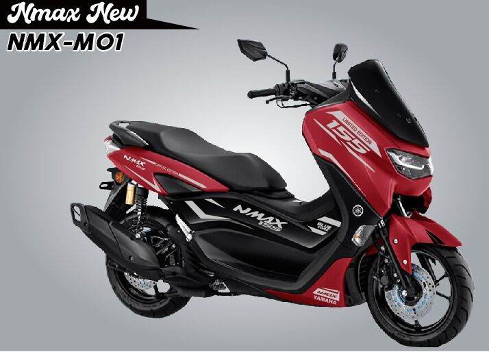 "CUTTING STIKER NMAX NEW BODY MERAH CODE NMX-M01| STIKER NEW NMAX 155 ...