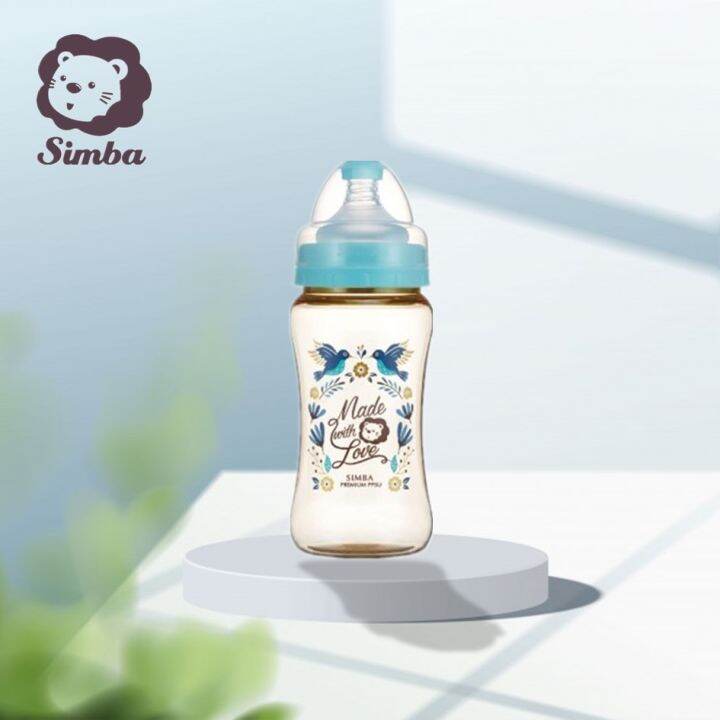 SIMBA Dorothy Wonderland PPSU Wide Neck Calabash Feeding Bottle 270ml - Blue | Lazada