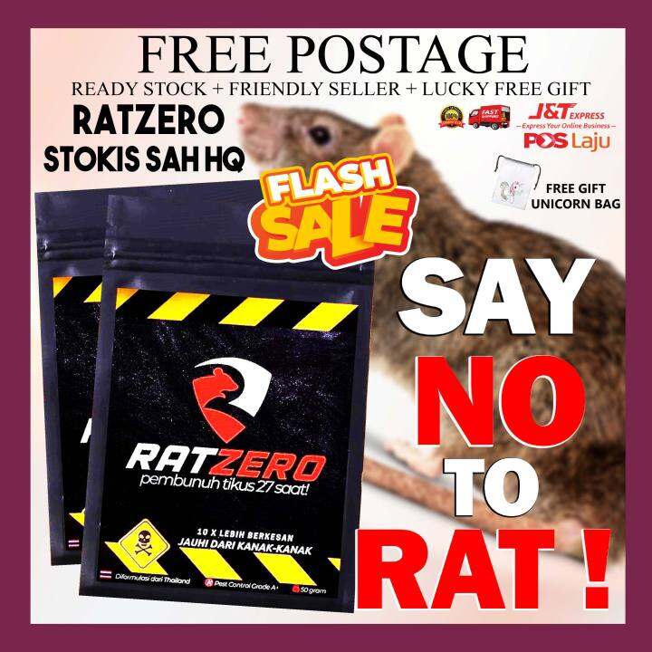 Racun Tikus Rat Zero Ubat Tikus Rat Killer Umpan Cencurut Racun Paling ...