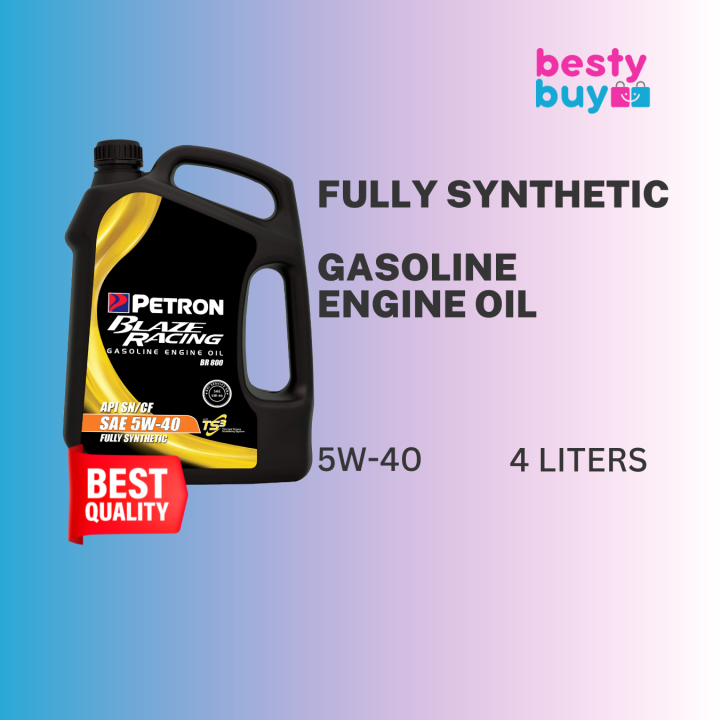 Petron Blaze Racing BR800 Fully Synthetic Gasoline Engine Oil SAE 5W-40 ...