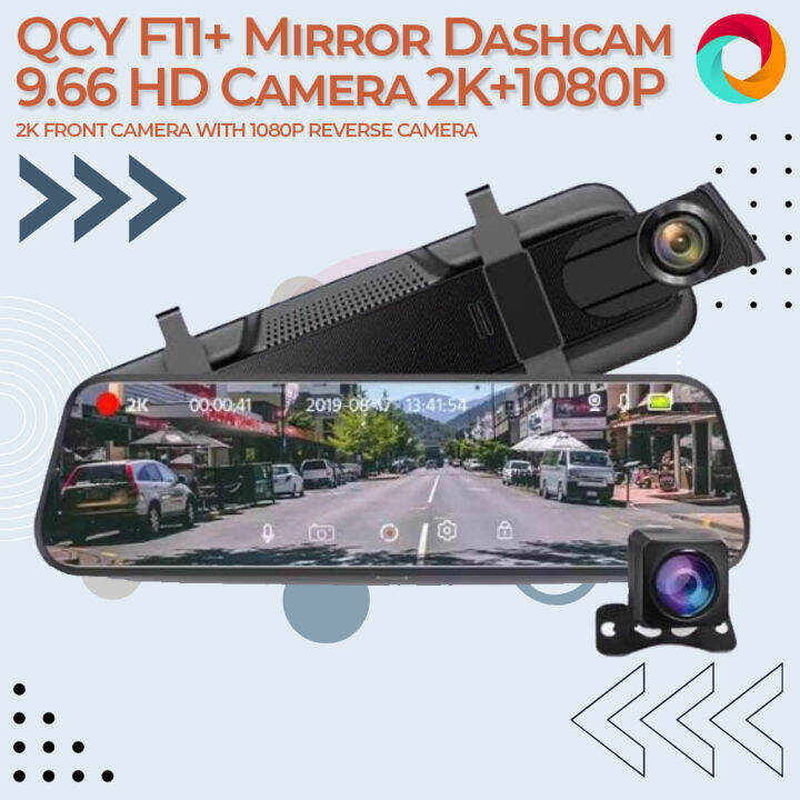 QCY F11+ Dashcam 1296P Touch Screen Wifi Dashcam | Lazada PH