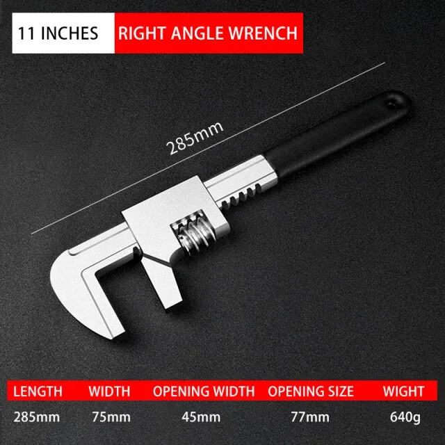 Multifunctional Adjustable Wrench F Type Right Angle Wrench Universal ...