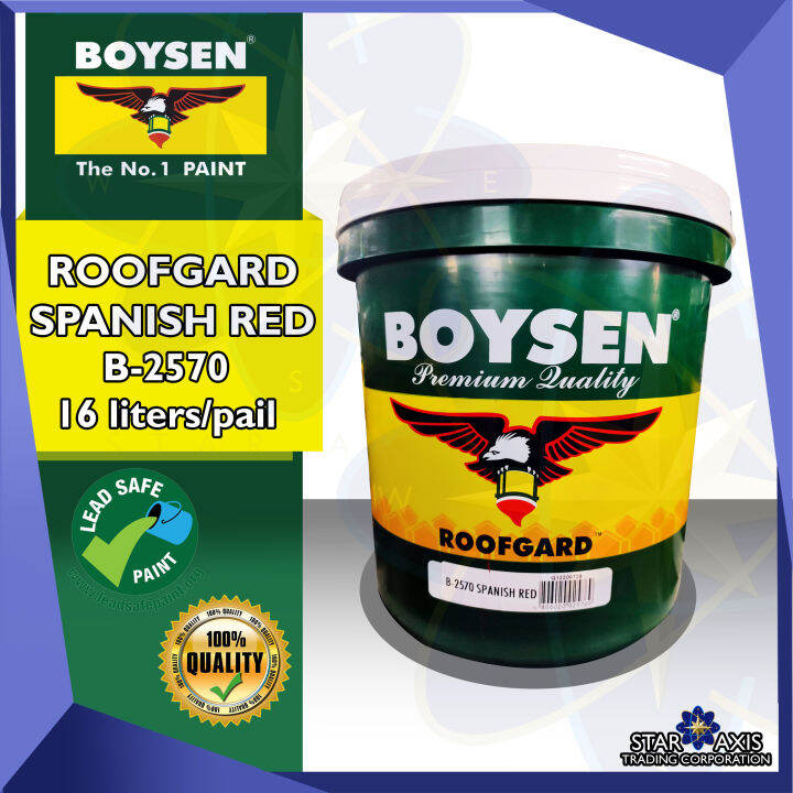 BOYSEN ROOFGARD SPANISH RED B-2570 16L | Lazada PH