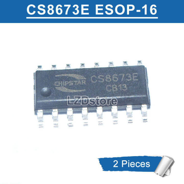 2ชิ้น CS8673 CS8673E แอมป์ ESOP-16 CS 8673 E SOP-16 SMD 80W Class-D IC ...