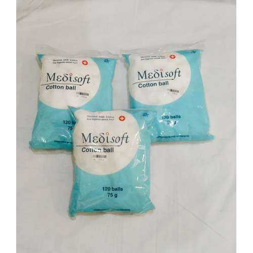 Kapas Bulat Medisoft Cotton Ball 75g/ Kapas Medisoft Cotton Ball 75g ...