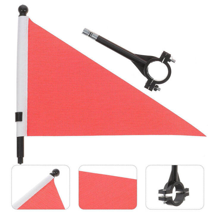 PickEgg 5 ชุดธงความปลอดภัยของจักรยาน Handlebar Flag โฆษณาธงการขี่จักรยานสำหรับเด็กอุปกรณ์จักรยาน ...