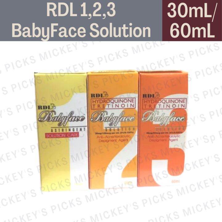 RDL Baby Face Solution #1, 2, 3 (30 or 60mL) | Lazada PH