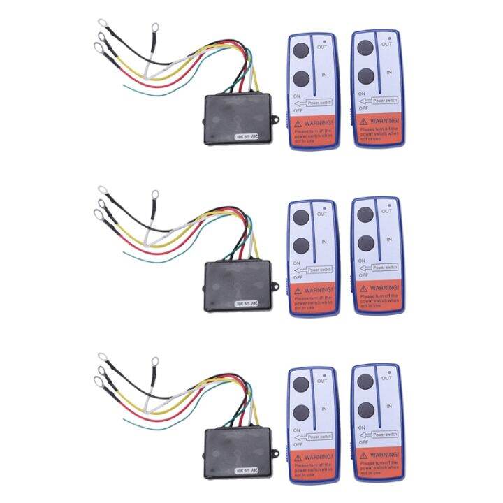6x Recovery Wireless Winch Remote Control Twin Handset Atv Truck 24v 24 ...