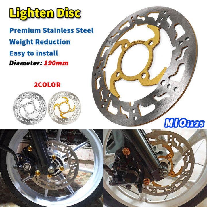 PMShop Lighten Disc Brake 4 Holes 190mm Front Disc Pad for Mio i 125 ...