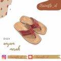 Sandal Mojang Model Anyam | Sendal kulit asli | aesthetic leather ...