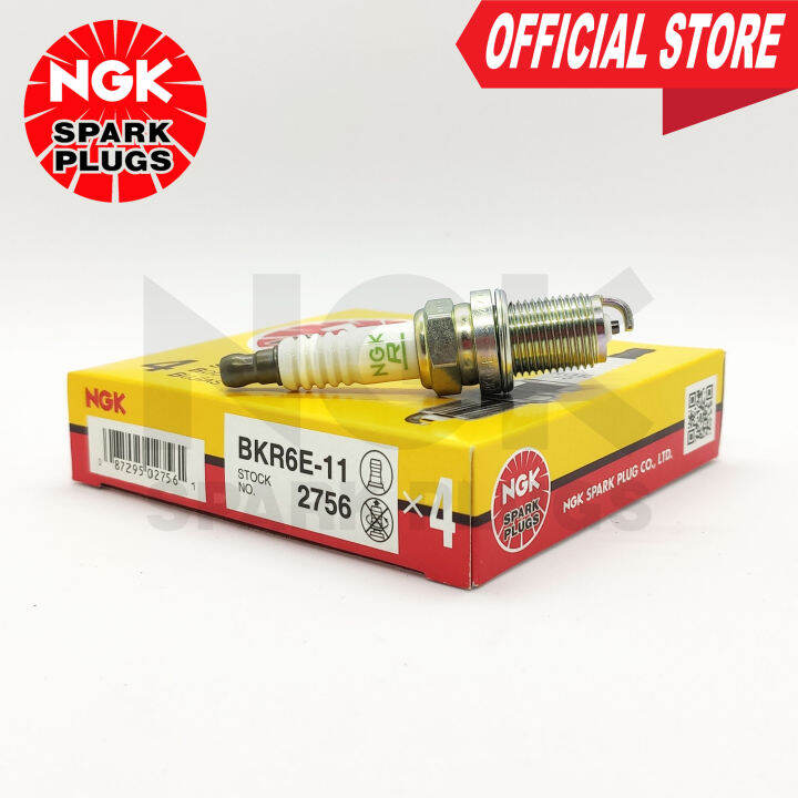 NGK BKR6E-11 Standard Spark Plug for Mitsubishi Lancer 1.6 2002-2011 set of 4 | Lazada PH