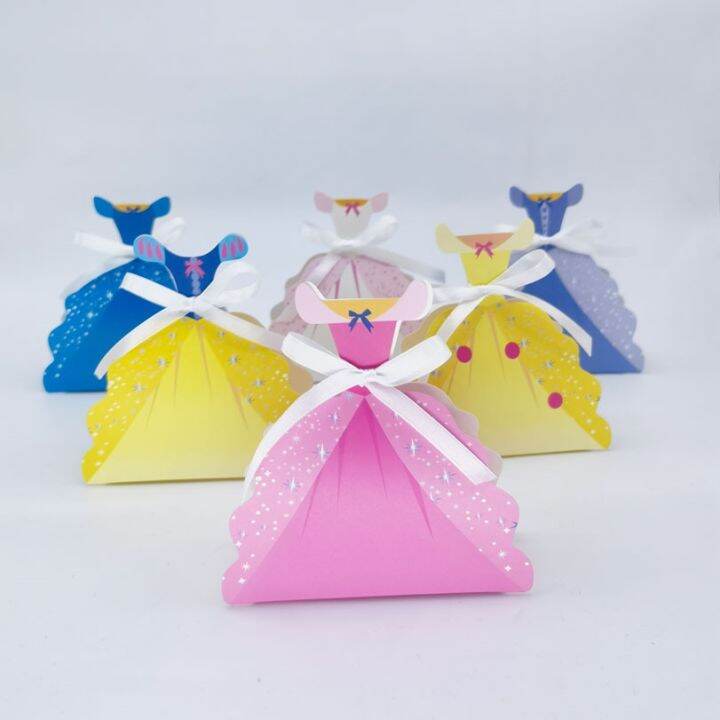 Princess Dress Candy Box Treat Goodie Baby Shower Kids Birthday Party ...
