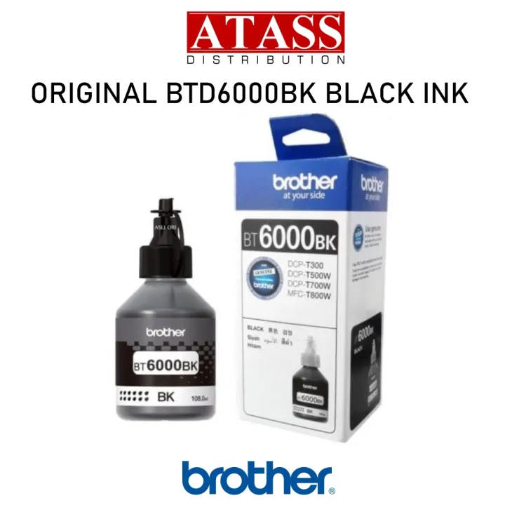 ORIGINAL Brother BTD60BK + BT5000 CYAN MAGENTA YELLOW Ink Set BTD60 ...