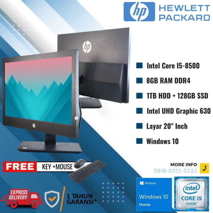 HP ProOne 400 G4 PC AIO Intel Core i5-8500 | 8GB RAM | 1TB HDD + 128GB ...