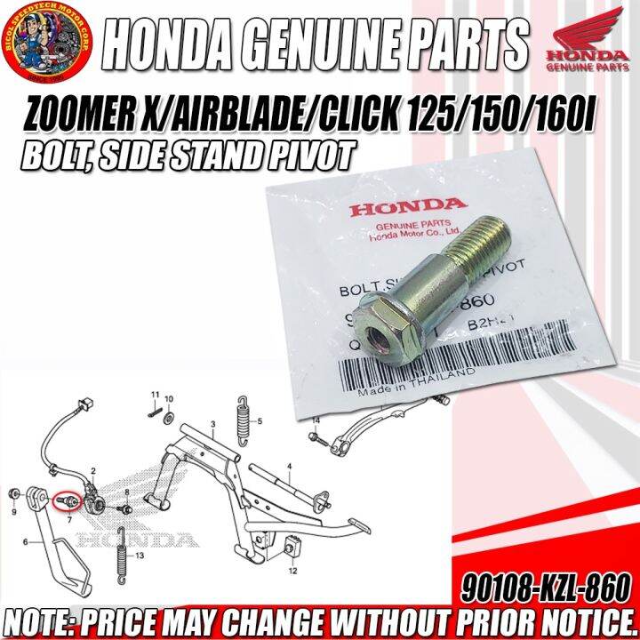 ZOOMER X/AIRBLADE/CLICK 125/150/160I BOLT, SIDE STAND PIVOT (HPI ...