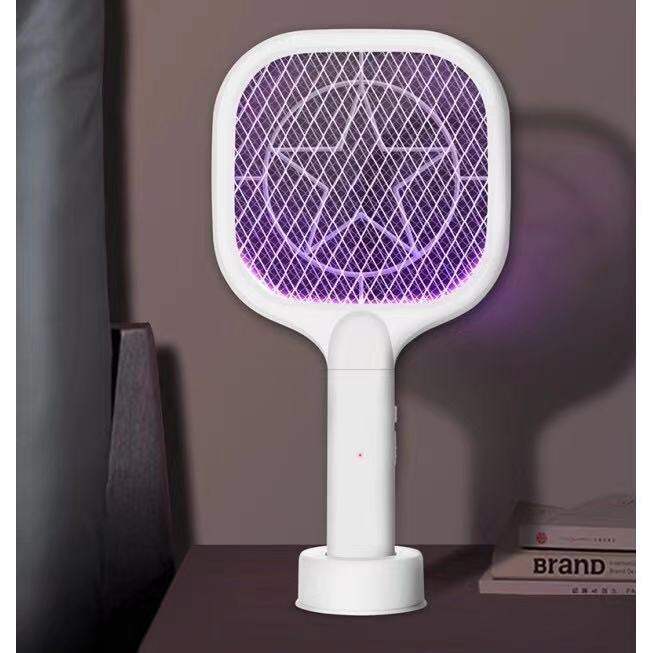 Mosquito killer lamp 2In1 New 3000V Electric Insect Racket Swatter ...