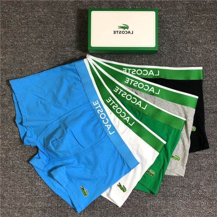 [COD] Lacoste 3 pieces in a box Boxer for men | Lazada PH