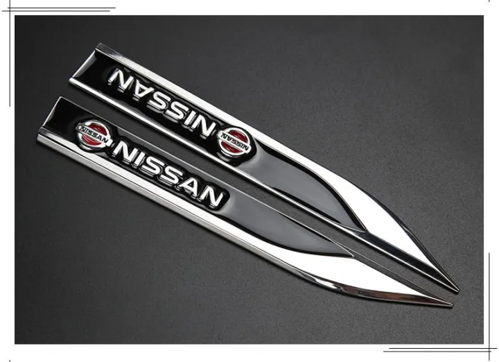 Car Body Exterior Decoration Blade Decal Stickers 3D Metal Modified ...