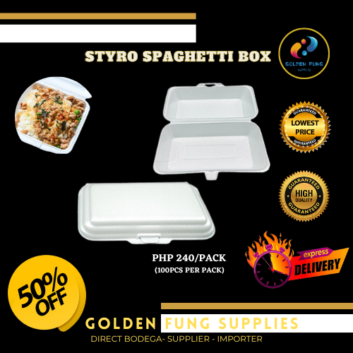 STYRO LUNCH BOX (100PCS PER PACK) | Lazada PH