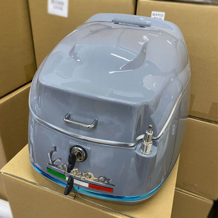 Vespa 150 sprint motorcycle helmet tail box gts300Vespa trunk tail rack ...