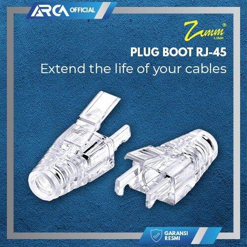 ZimmLink Plug Boot Rj45 Kabel LAN Cat 5/ Cat 6 1 Pack 50 Pcs | Lazada ...