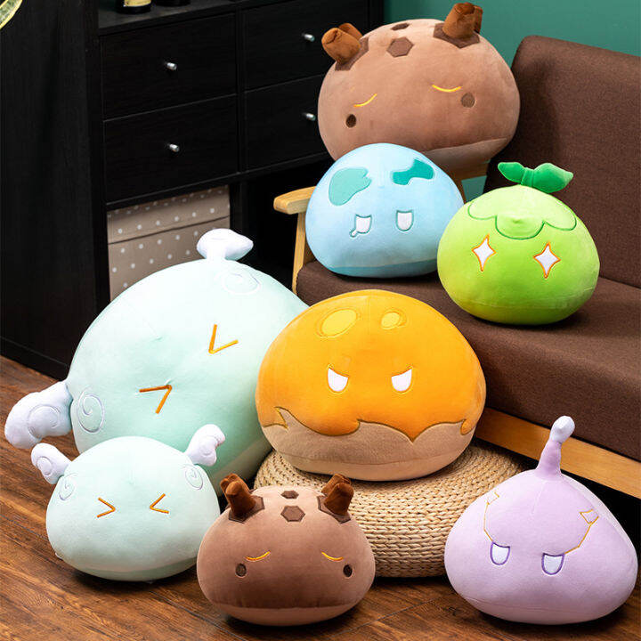 New 30/40/50cm Genshin Impact Slime Plush Toy Back Cushion Stuffed ...