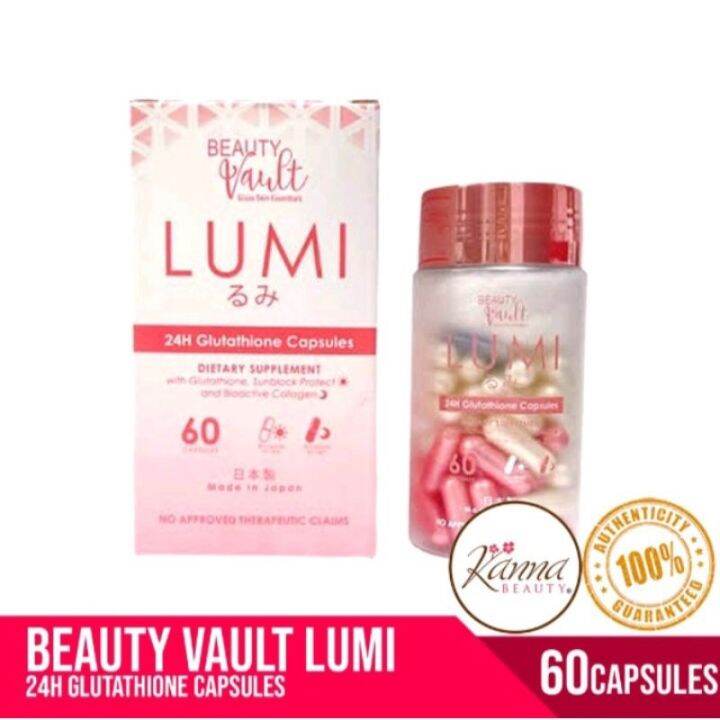 Lumi 24H Glutathione capsules whitening capsule 60 pcs | Lazada PH