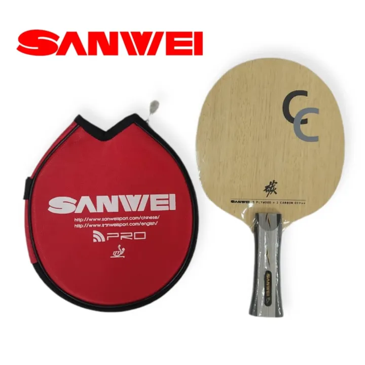 Sanwei Cc Carbon Bat Wood Tenis Table | Lazada