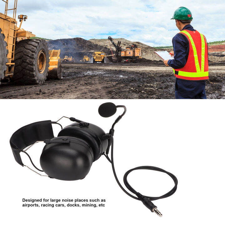 Hearing Protection Headset, Safe Noise Reduction Headphone with U94 PTT ...