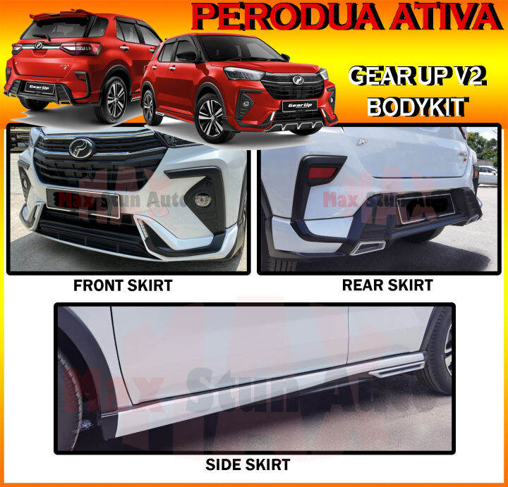 PERODUA ATIVA GEAR UP V2 STYLE FULLSET BODYKIT (GU V2) ATIVA OEM ...
