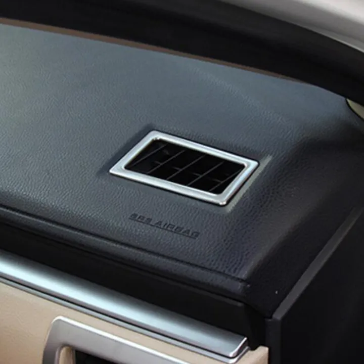 2ชิ้นสำหรับ Toyota Corolla 2014อุปกรณ์เสริมรถแต่งภายในแดชบอร์ดบนอากาศ ...