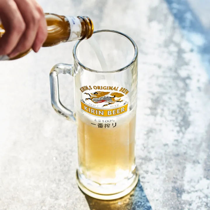 KIRIN Beer Steins Japan One Press Beer Steins Bar Personality with ...
