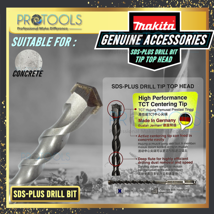 MAKITA SDS-PLUS DRILL BIT TIP TOP HEAD - HIGH PERFORMANCE TCT CENTERING ...