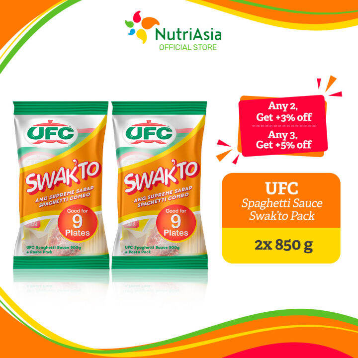 UFC Spaghetti sauce Swak'to Pack Bundle of 2 | Lazada PH