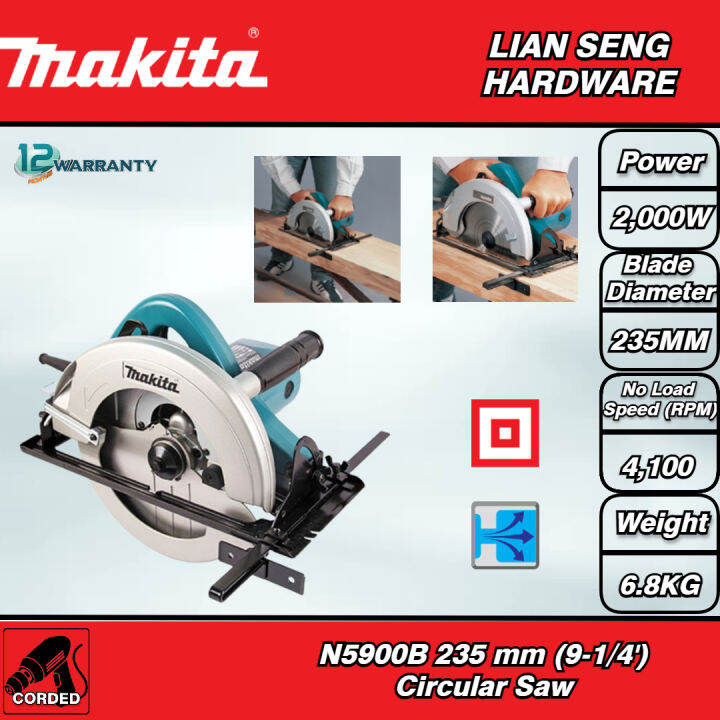 MAKITA N5900B 235MM (9-1/4'') CIRCULAR SAW | Lazada