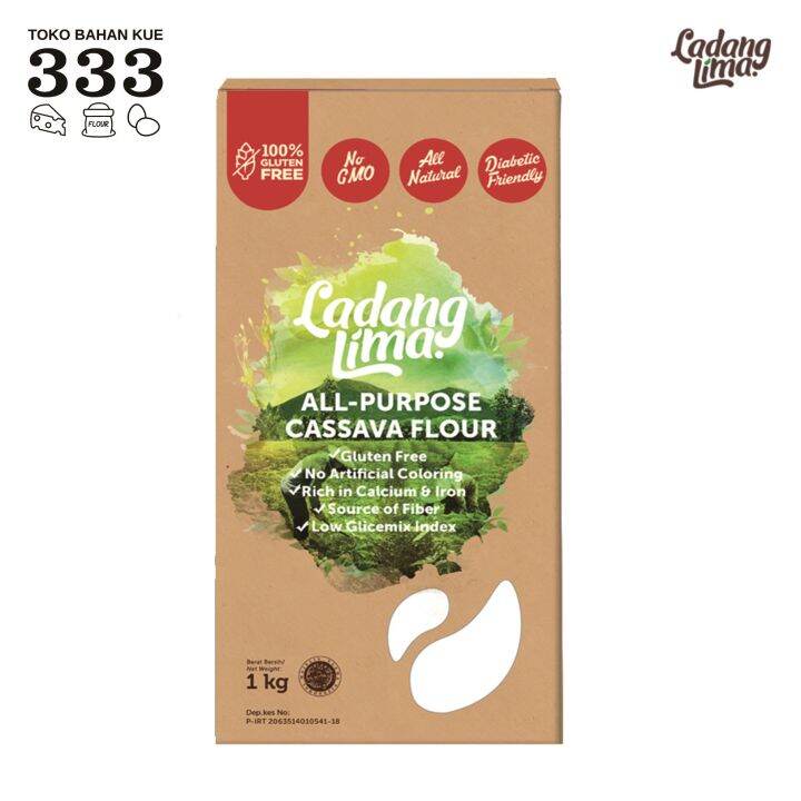 Ladang Lima Gluten Free Cassava Flour /Tepung Singkong (Mocaf) - 1 kg ...