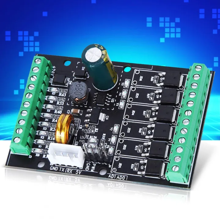 Programmable Logic Controller PLC Industrial Control Board Base On FX1N ...