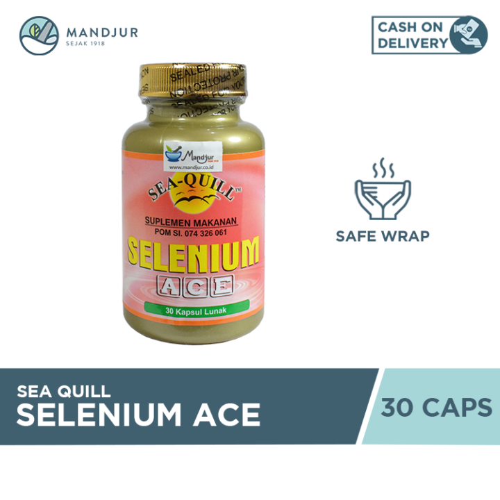 Sea Quill Selenium Plus ACE Isi 30 Kapsul Lunak - Suplemen Antioksidan ...