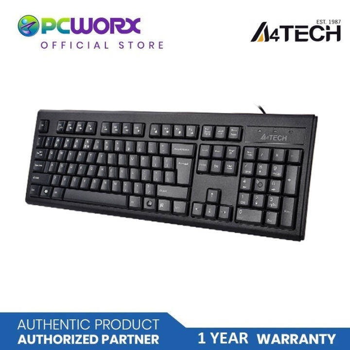 A4Tech Keyboard KRS-83 USB Keyboard Comfort Rounded Keyboard ...