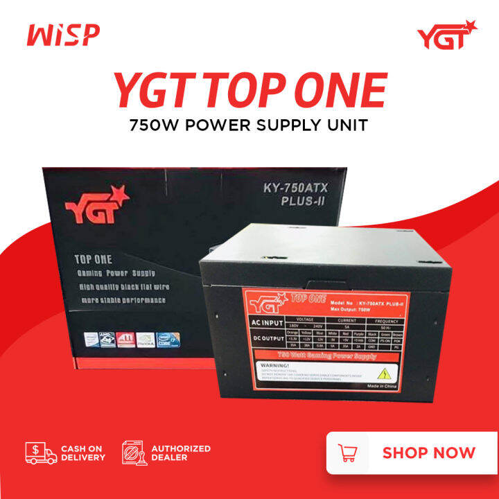 NEW VERSION YGT TOP ONE 750W | KEYTECH 700W ATX 4PIN Long Cable ATX ...